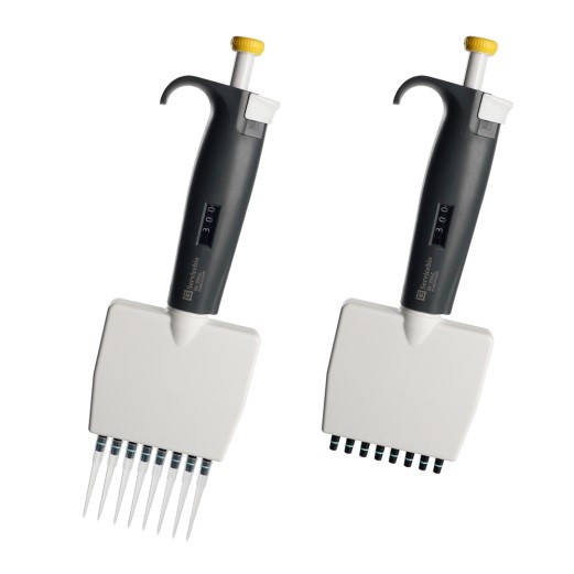 Автоматическая пипетка механическая 50-300 мкл, 8-канальная, Servicebio ...